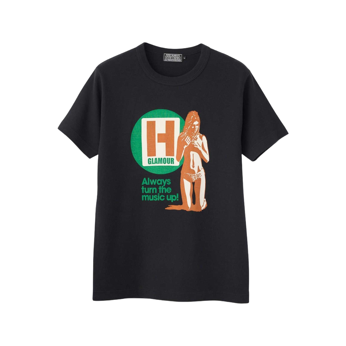 히스테릭 글래머 H 아워스 티셔츠 블랙 | Hysteric Glamour | KREAM
