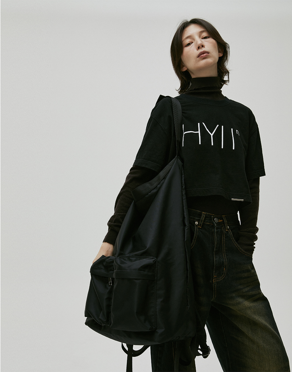 하이투 하이브리드 투웨이 빅 백팩 블랙 | HYII | KREAM