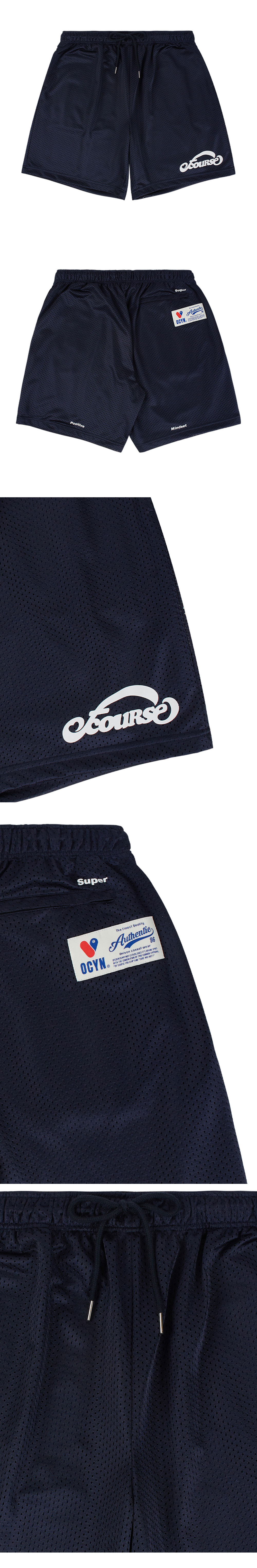 오브콜스와이낫 저스트 브리스 메쉬 쇼츠 네이비 | ofcoursewhynot | KREAM