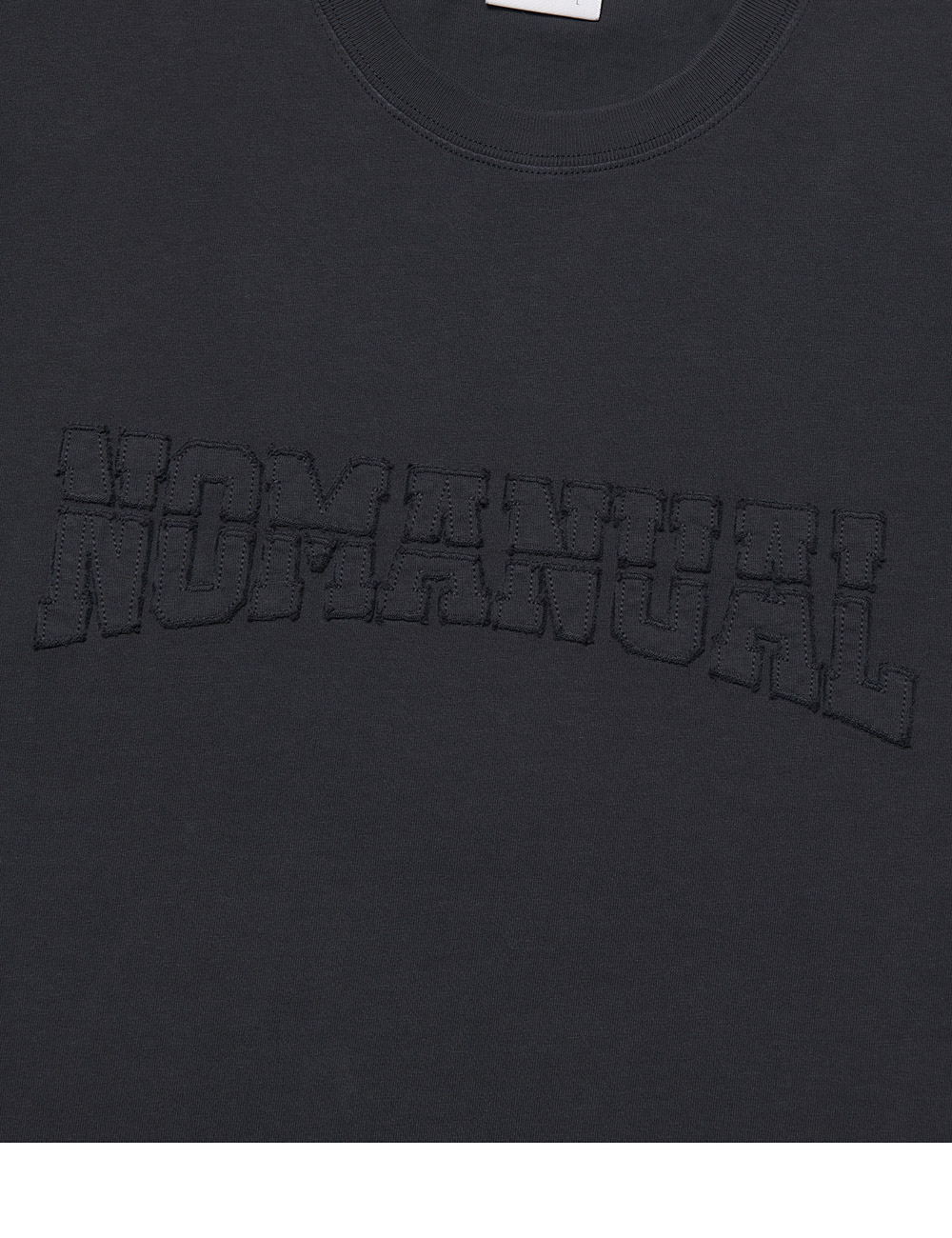 노매뉴얼 패치 티셔츠 워시드 블랙 | NOMANUAL | KREAM