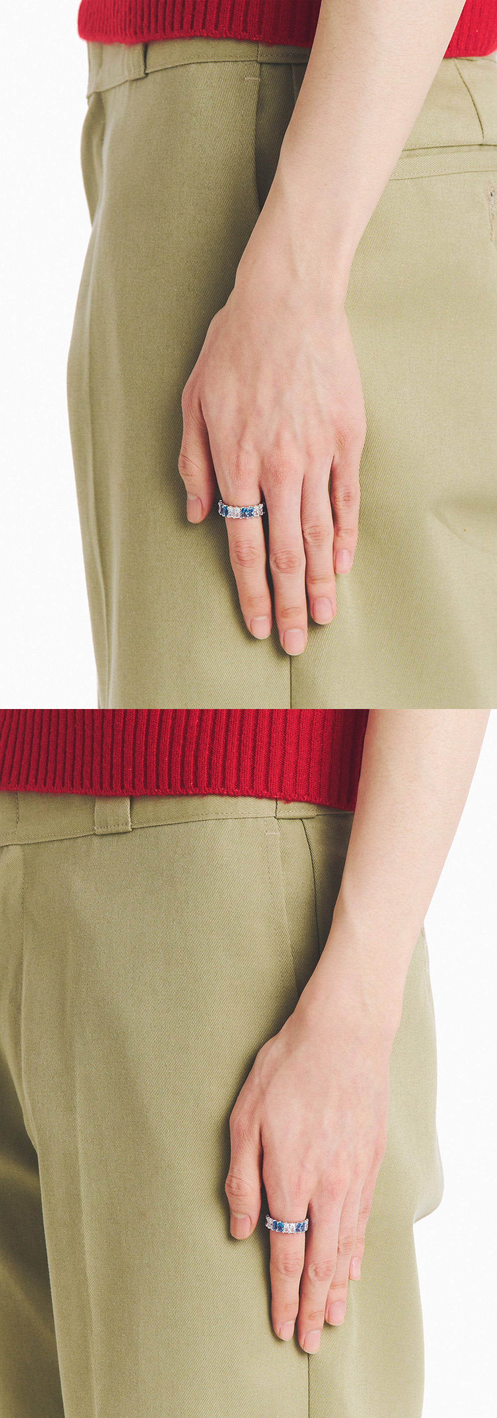 티링제이 블루 콤비네이션 바게트 이터니티 링 | TEE RING JAY | KREAM