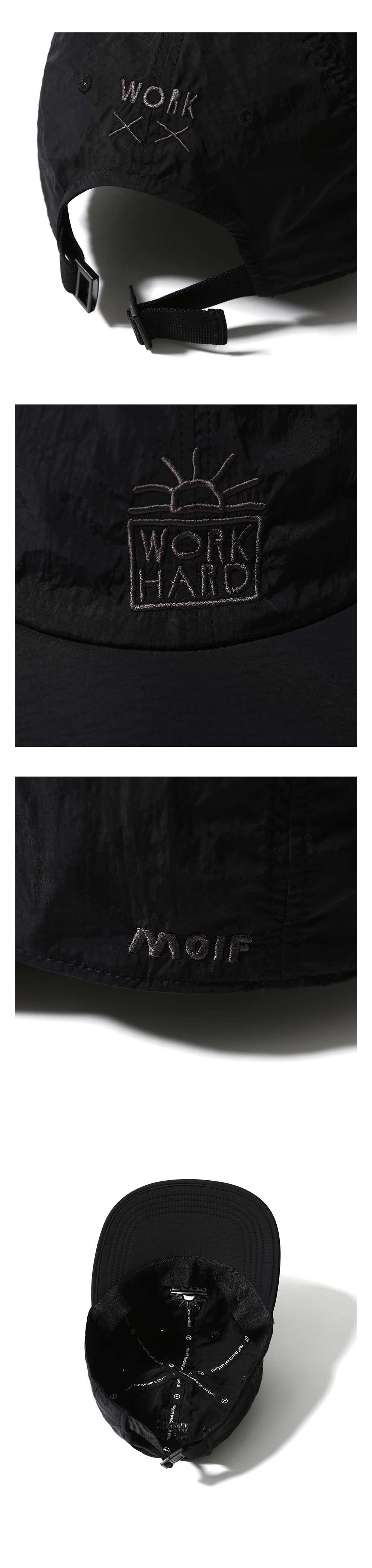 모이프 x 이나피스퀘어 워크 하드 캡 블랙 | moif | KREAM