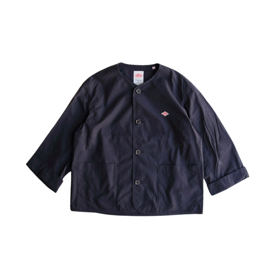 (W) 단톤 코튼 숏 자켓 네이비 | Danton | KREAM