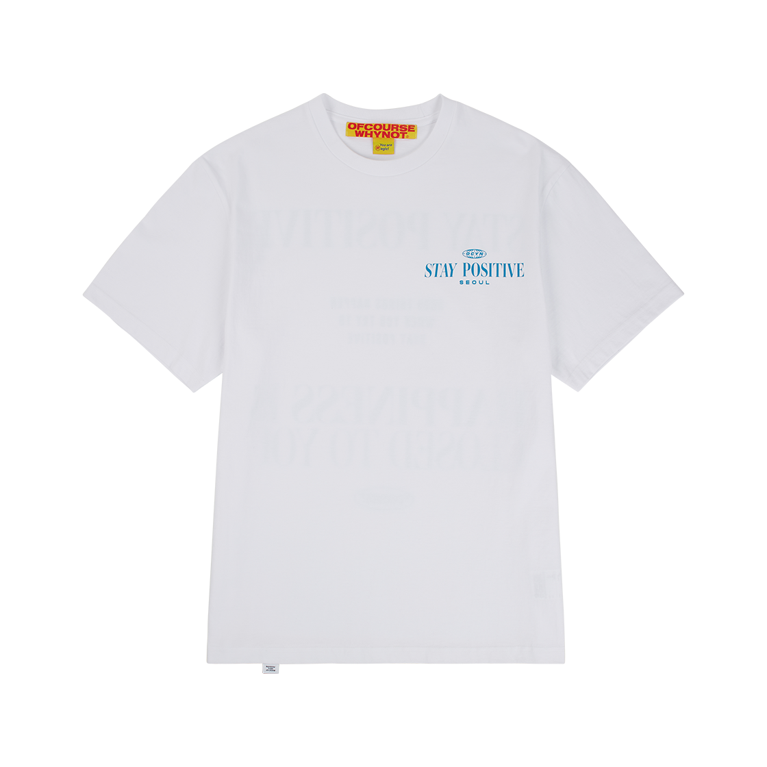 오브콜스와이낫 예스? 예스! 티셔츠 화이트 | ofcoursewhynot | KREAM