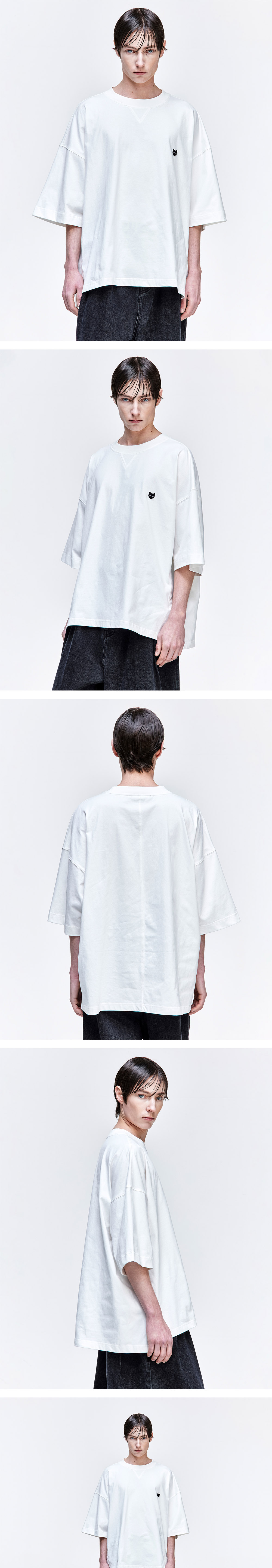 송지오 지제로 코쿤 오버드롭 티셔츠 화이트 | SONGZIO ZZERO | KREAM