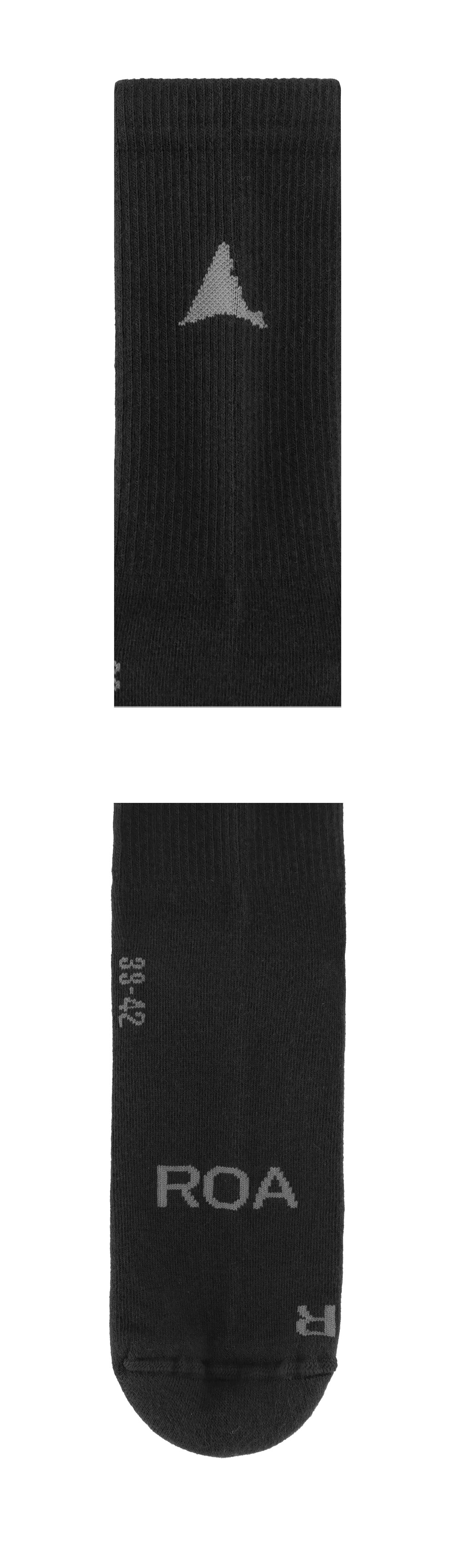 로아 로고 삭스 블랙 - 25SS | ROA | KREAM