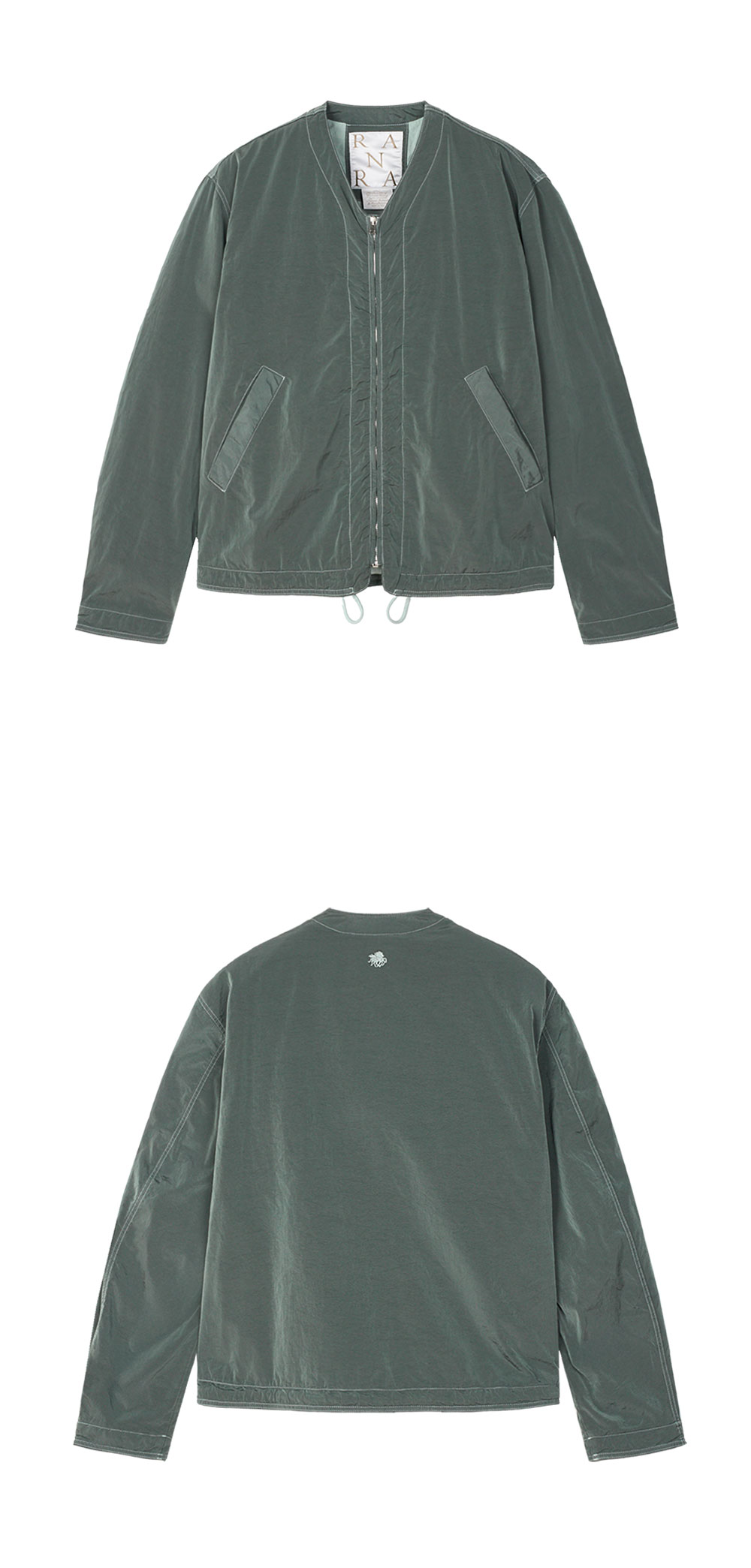 란라 어센더 캔버스 나일론 자켓 세이지 - 25SS | Ranra | KREAM