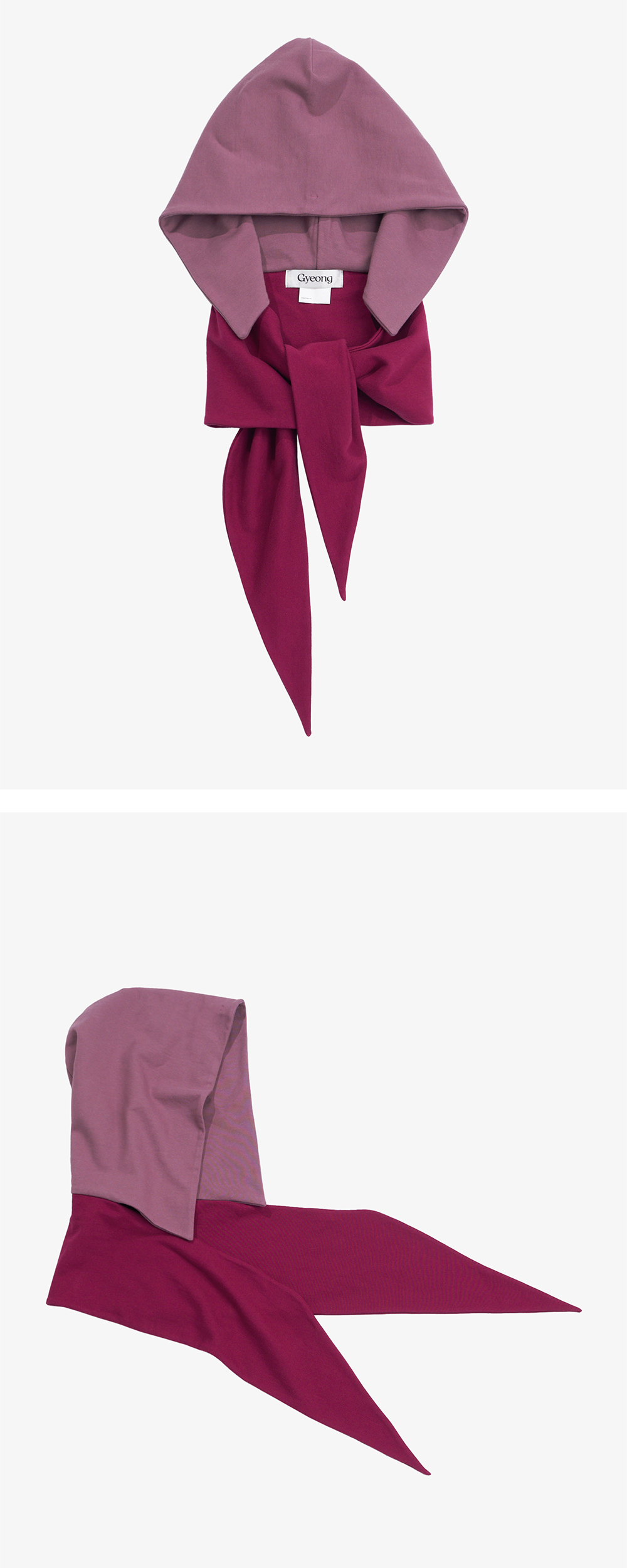 경 타이 후드 핑크 & 퍼플 | Gyeong | KREAM