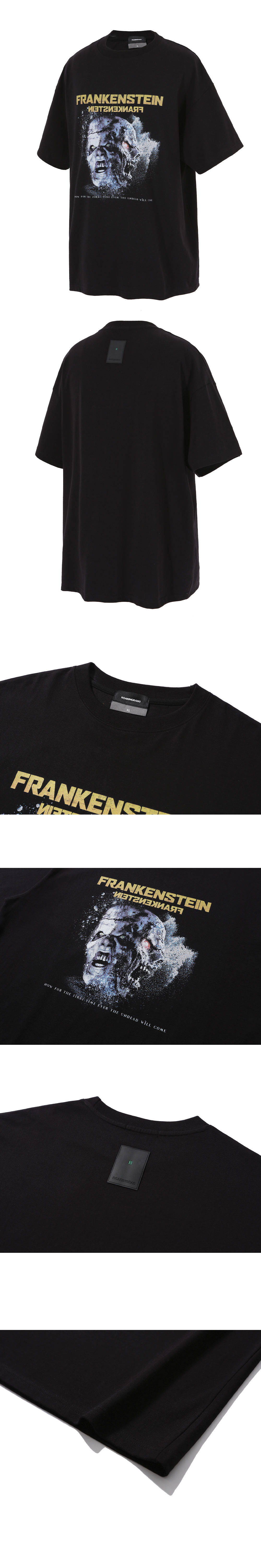 로어링라드 프랑켄 오버 티셔츠 블랙 | ROARINGRAD | KREAM