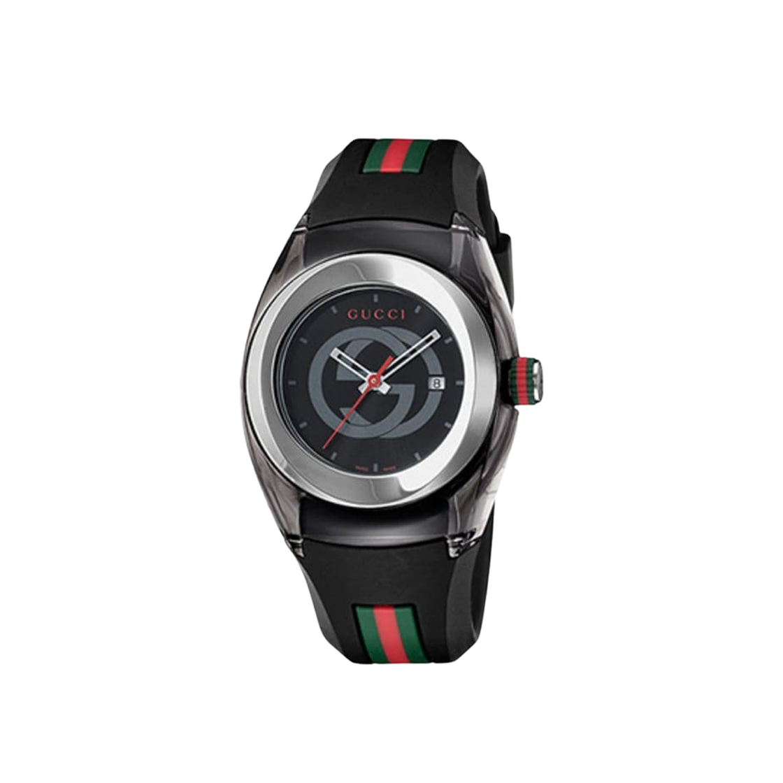 (W) 구찌 SYNC 쿼츠 36mm 러버 블랙 | Gucci | KREAM
