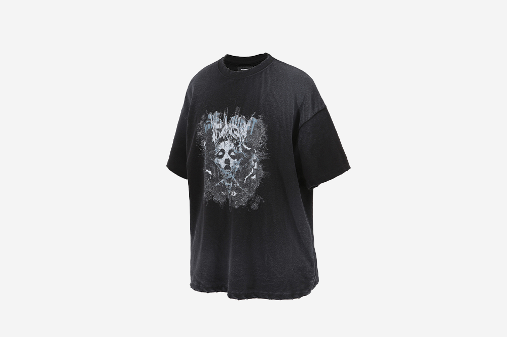 로어링라드 인디펜던트 워시드 오버 티셔츠 더티 블랙 | ROARINGRAD | KREAM