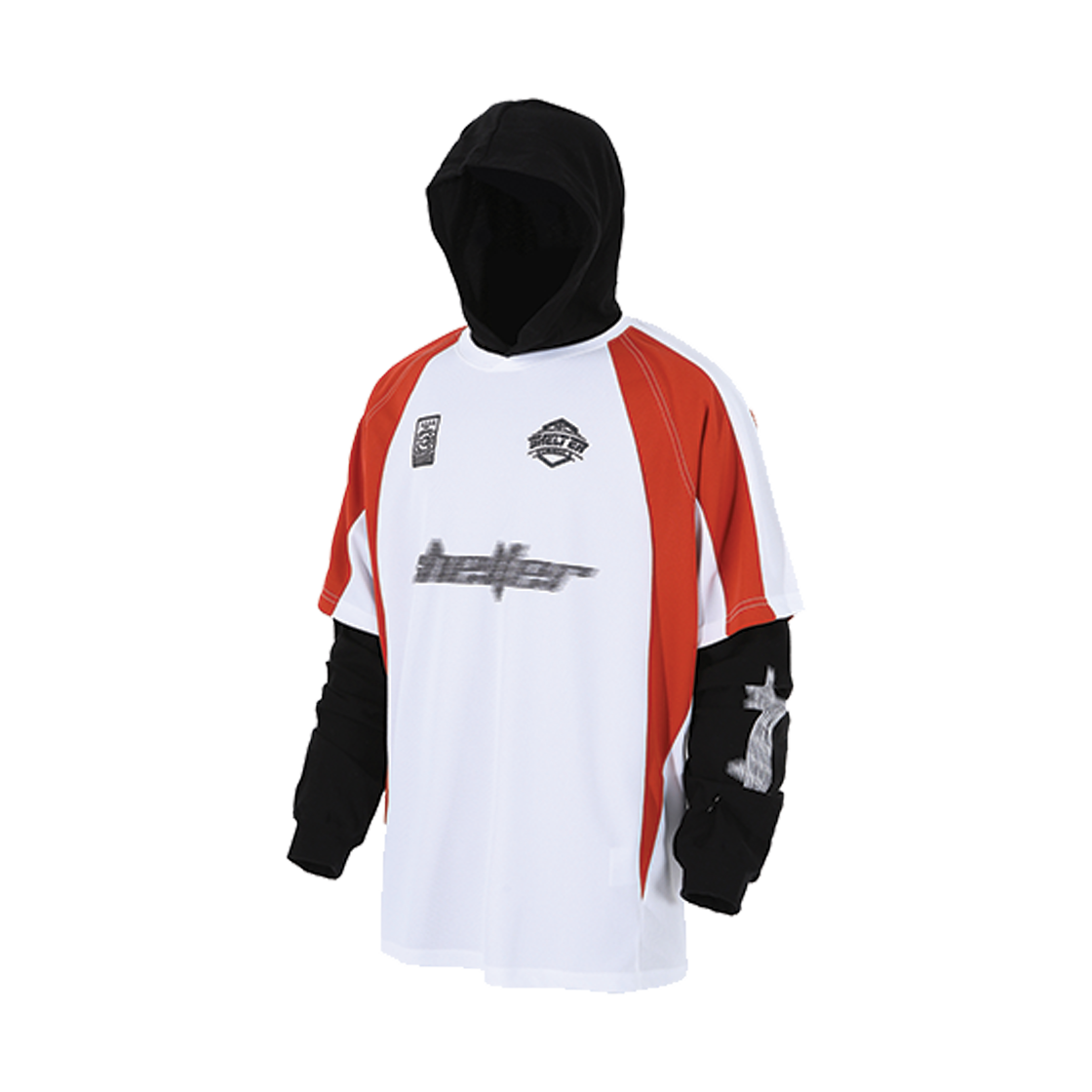 로어링라드 레이어드 후드 슬리브 화이트 | ROARINGRAD | KREAM