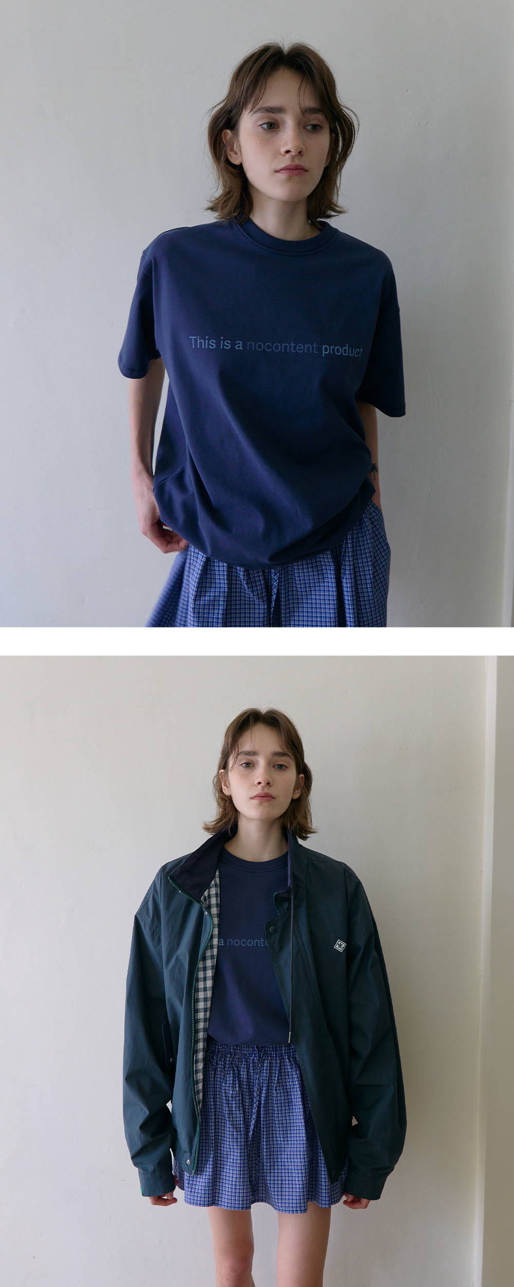 노컨텐츠 154. 노컨텐츠 프로덕트 티 네이비 | NOCONTENT | KREAM