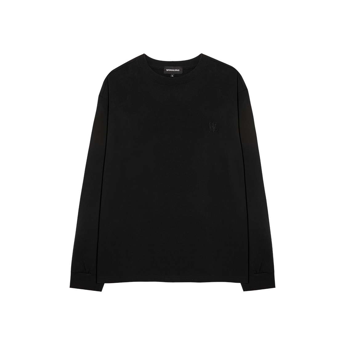 우알롱 오지 세미 루즈 롱 티셔츠 블랙 | WOOALONG | KREAM