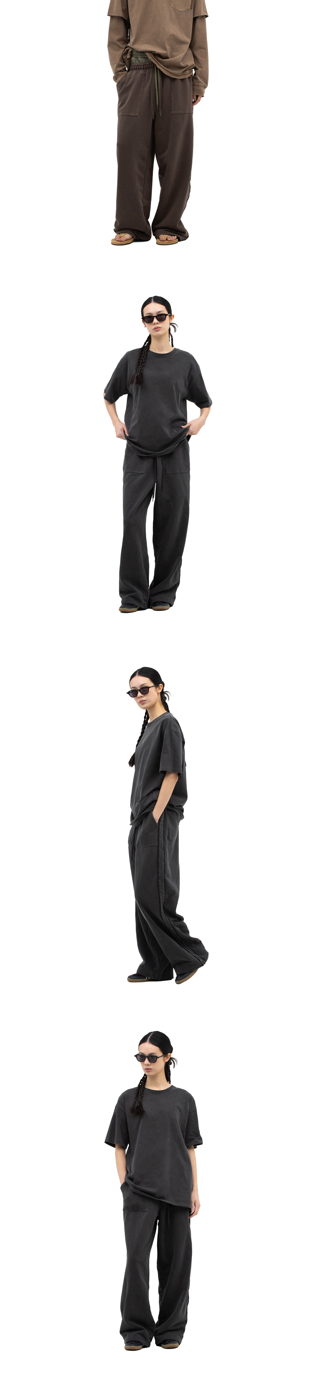 데프가먼츠 퍼티그 트랙 피그 팬츠 차콜 | DEFGARMENTS | KREAM