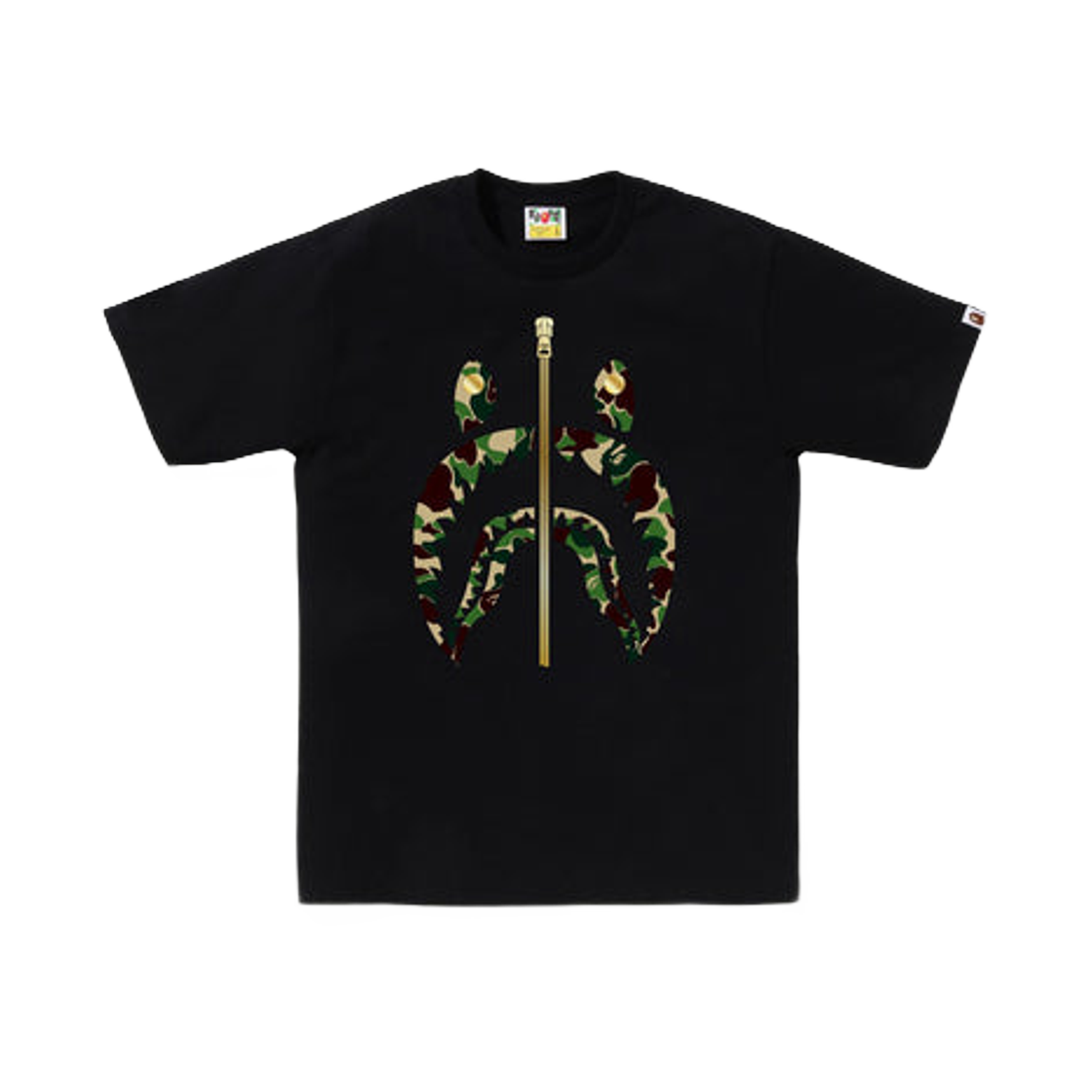 베이프 ABC 카모 샤크 티셔츠 블랙 그린 | BAPE | KREAM