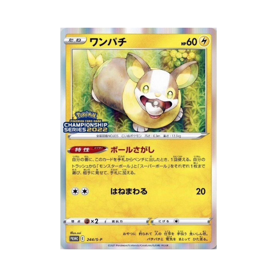 포켓몬 TCG 멍파치 P 챔피언쉽 2022 소드&실드 프로모 카드 (일어판) | Pokemon TCG | KREAM